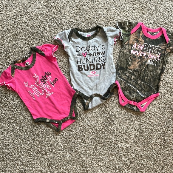 Mossy Oak | One Pieces | Mossy Oak Camouflage Baby Girl Snap Bottom ...